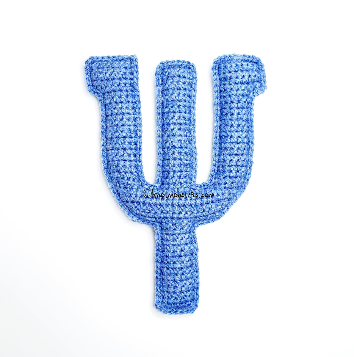 Letter "Psi" - Letters & Numbers (DIGITAL PATTERN) – Knotmonster