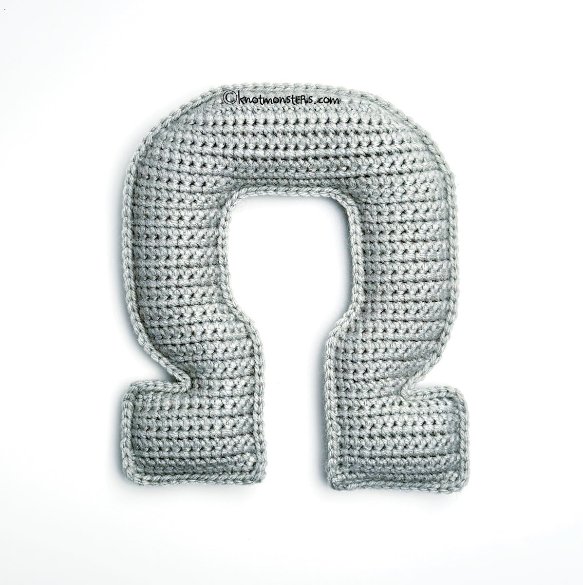 Letter "Omega" - Letters & Numbers (DIGITAL PATTERN) – Knotmonster