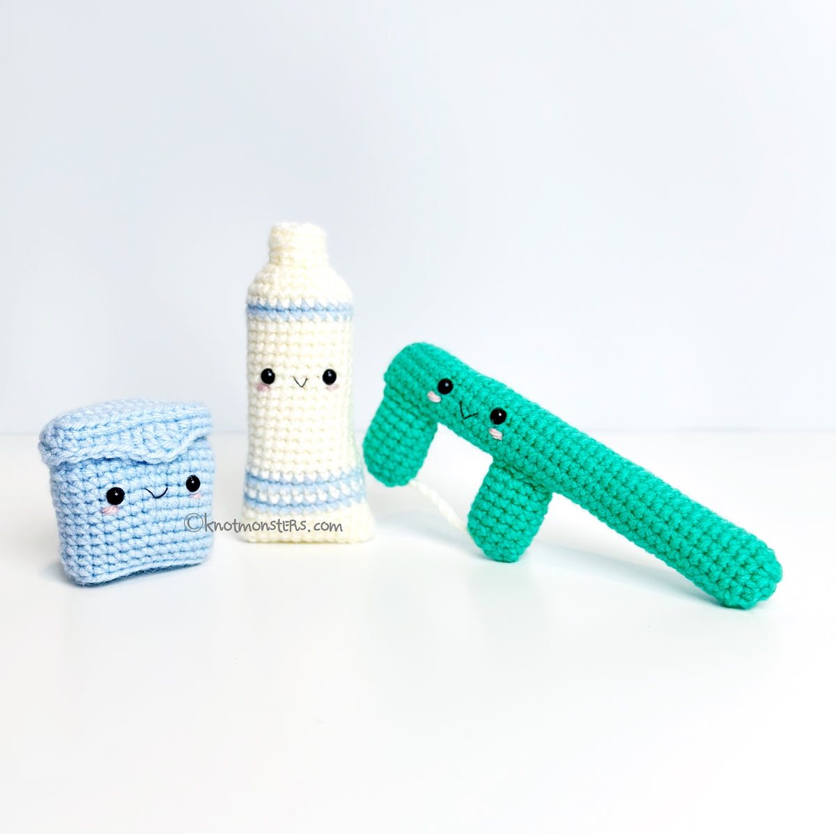 Toothpaste, Floss, Flossing Pick - Dentist (DIGITAL PATTERN) – Knotmonster
