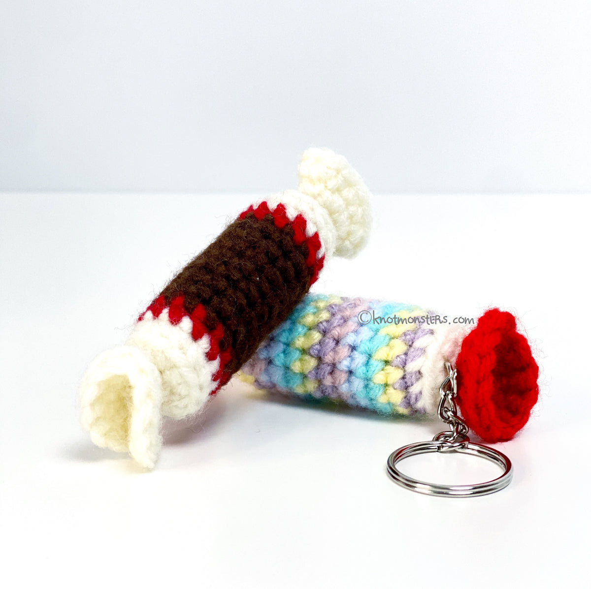 Mini Candy Rolls - Keychain (DIGITAL PATTERN) – Knotmonster